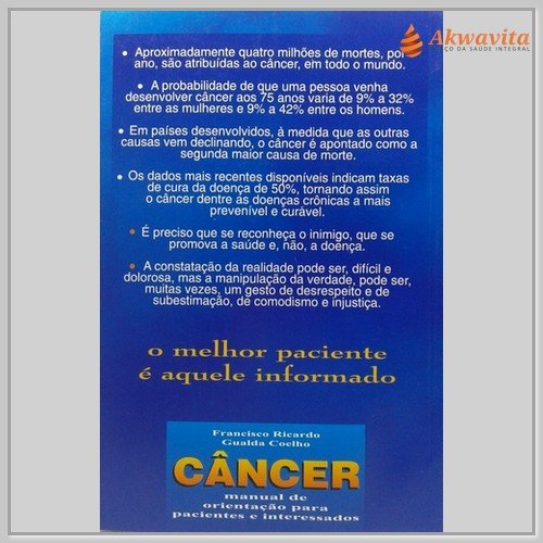 Câncer Manual de Orientação Para Pacientes e Interessados- Robe